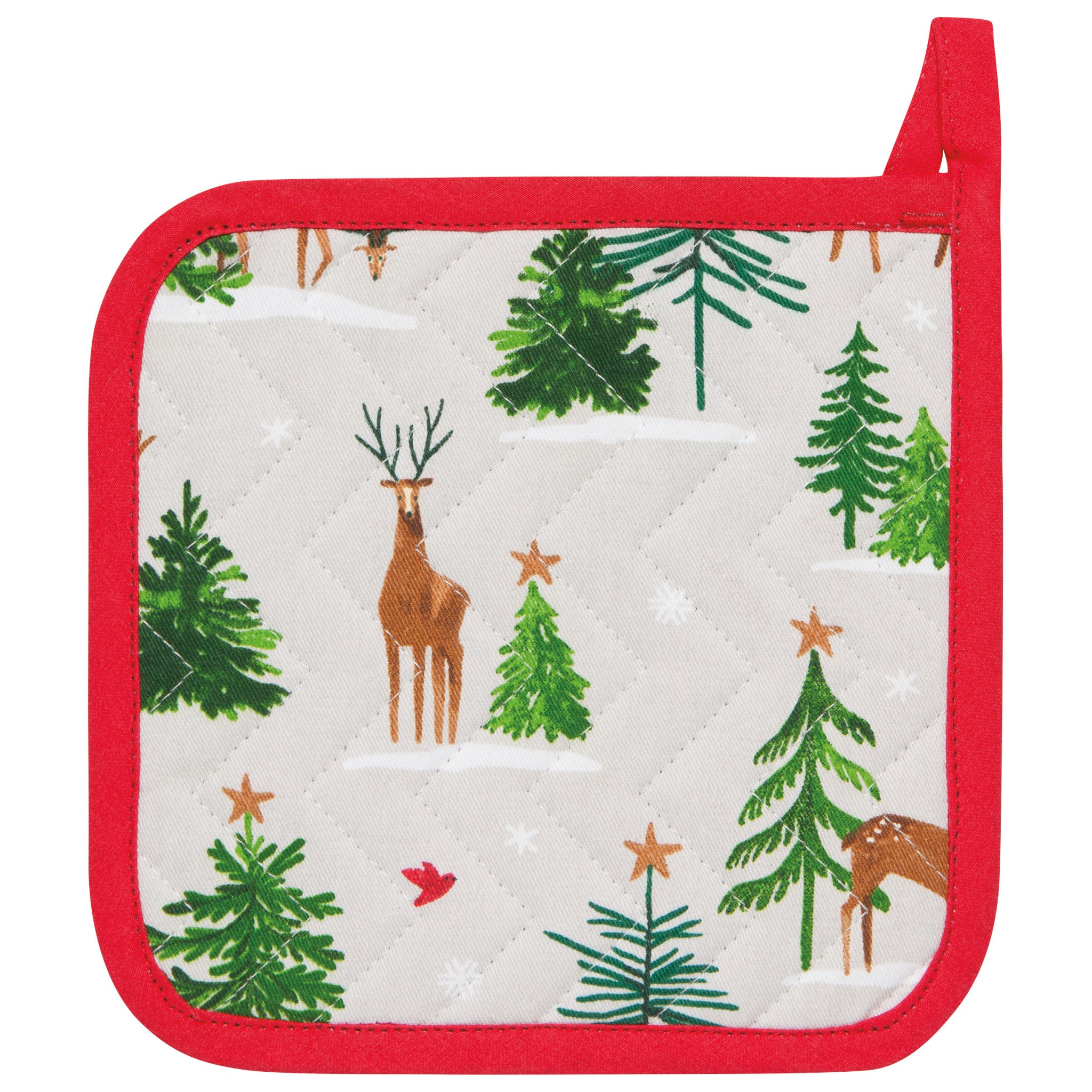 Santa's Reindeer Chef Potholder