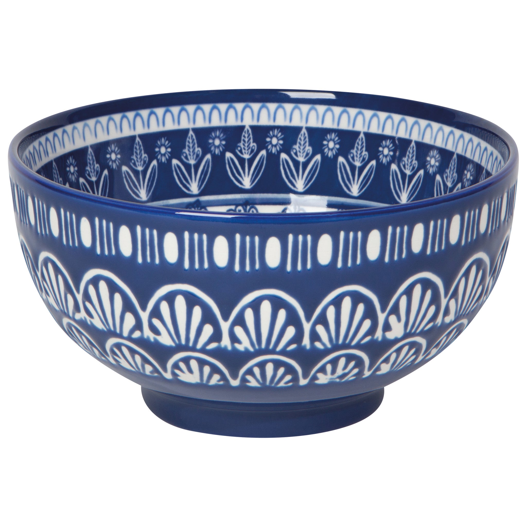 Porto Stamped Bowl Medium 6 Inch