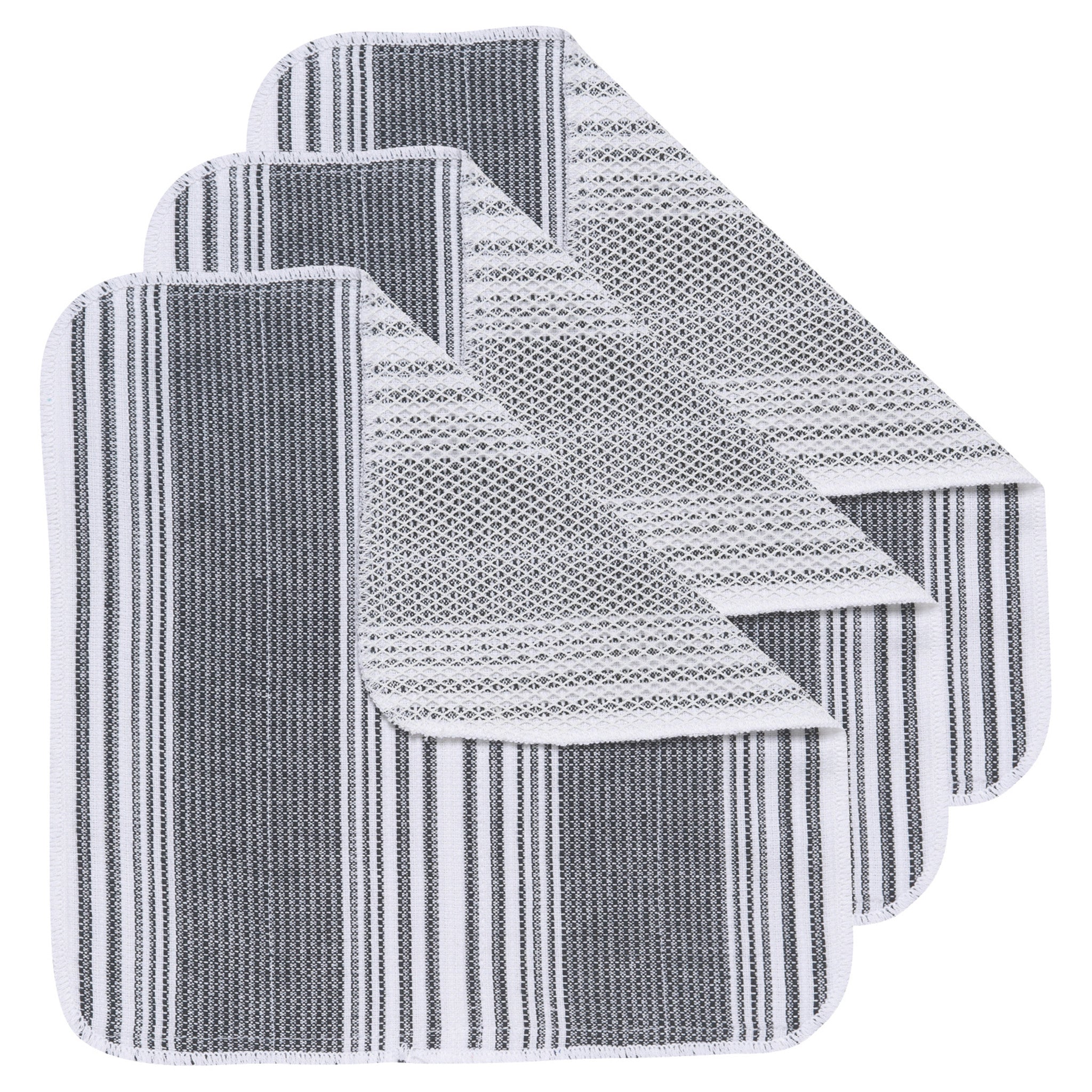 Scrub-It Dishcloths Black Set of 3