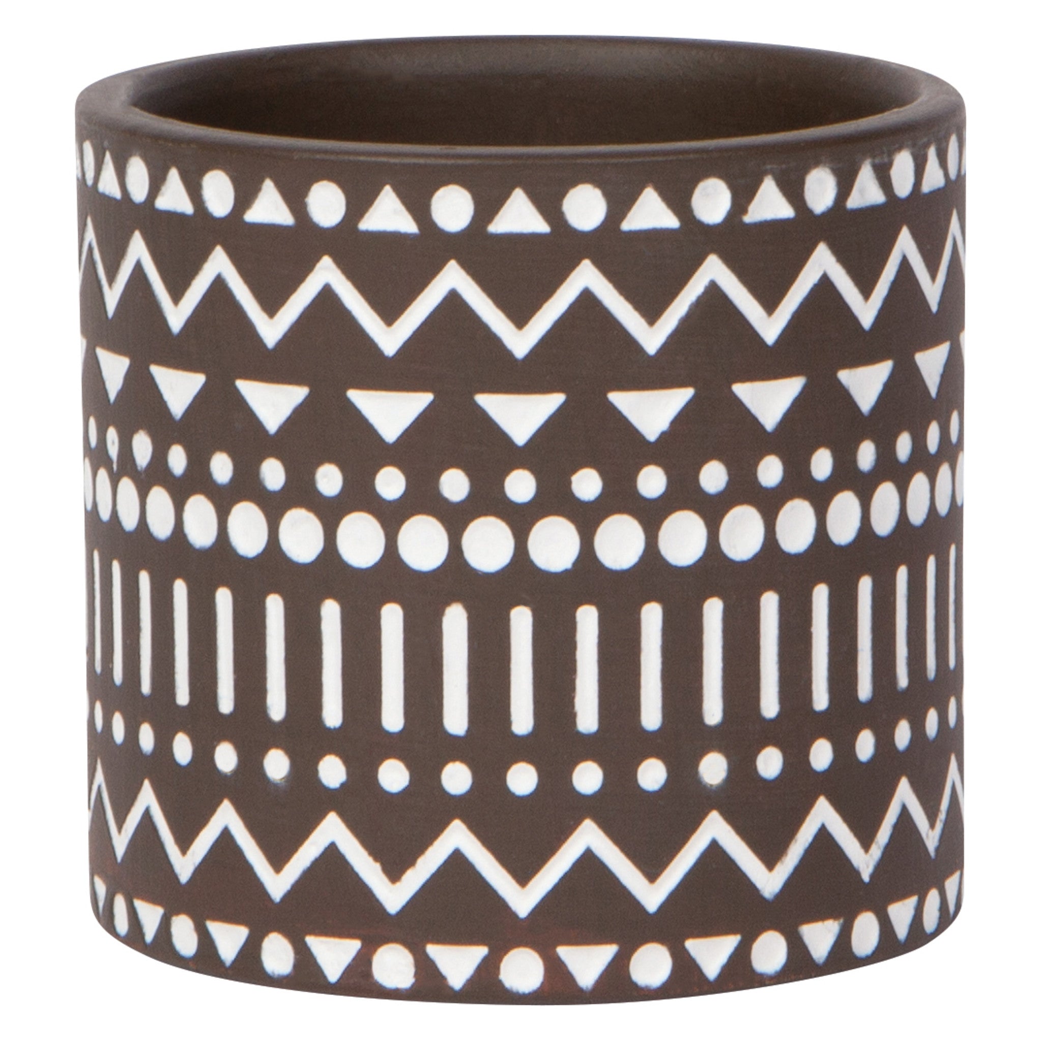 White Brown Spark Pot Plant Wm Pet