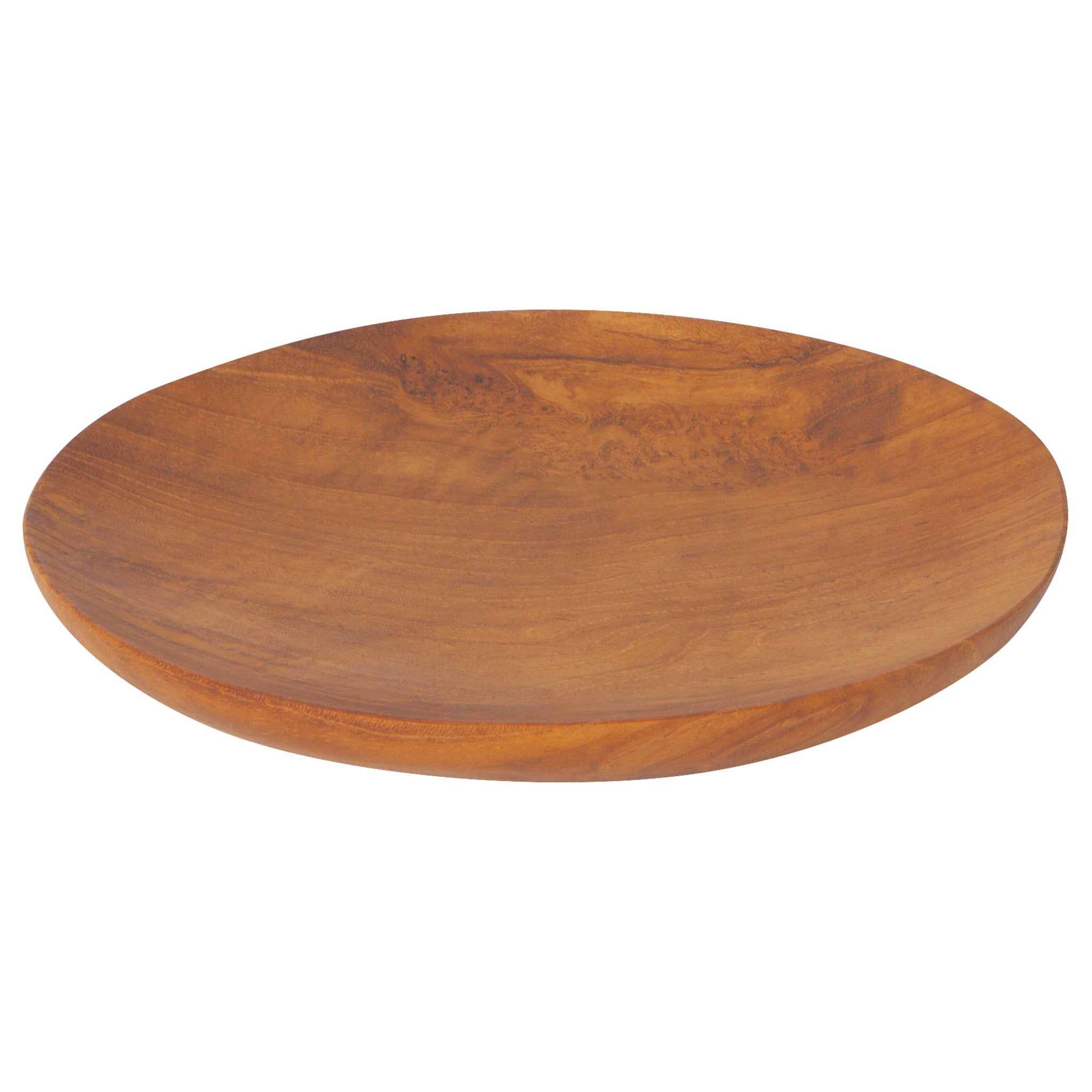 Large Round Teak Wood Plate