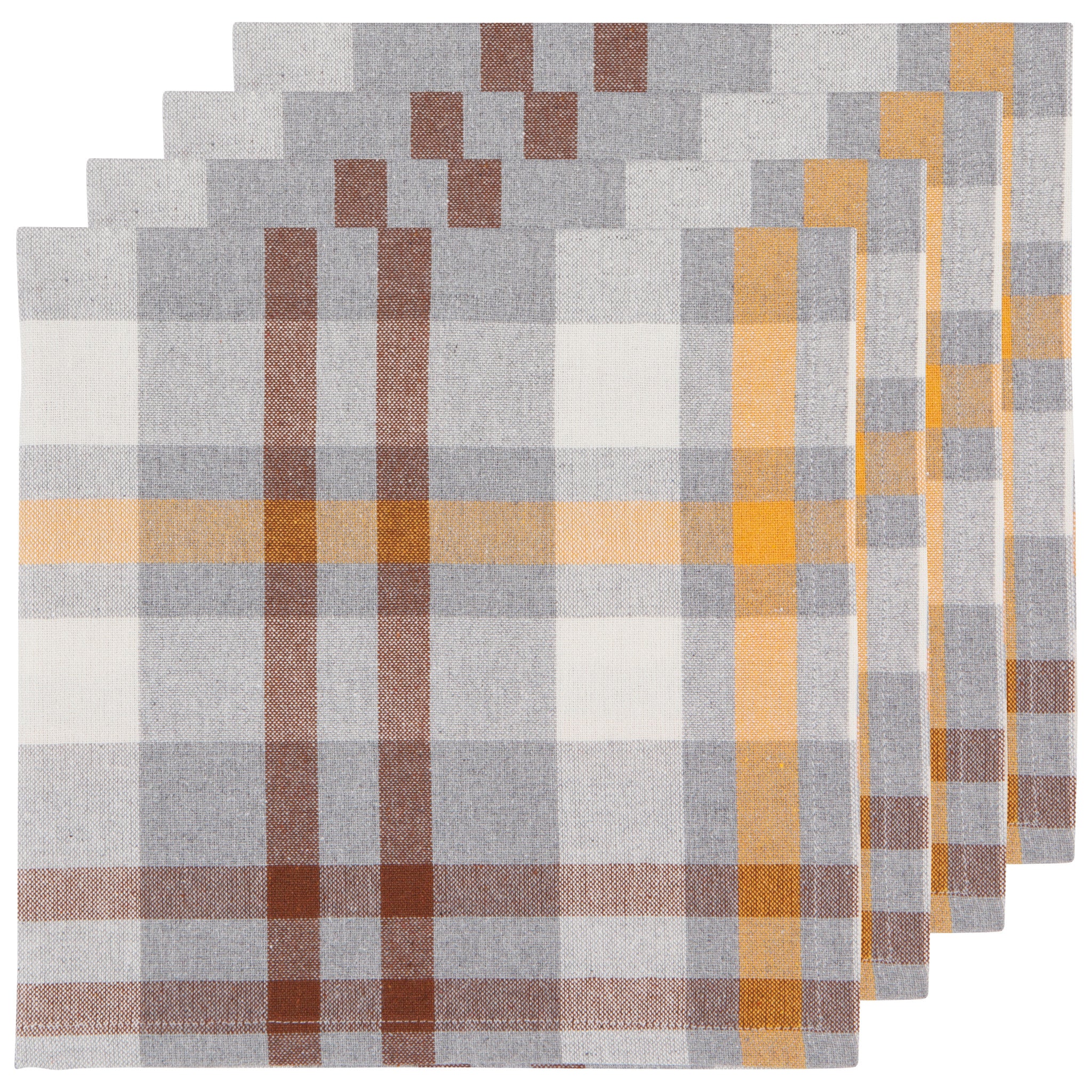 Second Spin Plaid Maize Napkin Set of 4